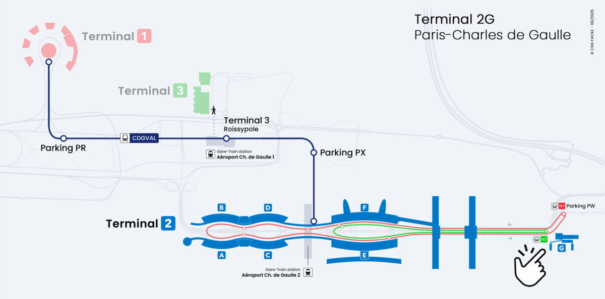 Terminal 2G – AEROPORT CHARLES DE GAULLE (Roissy CDG)